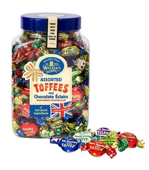1 25kg Assorted Toffee & Eclair Gift Jar