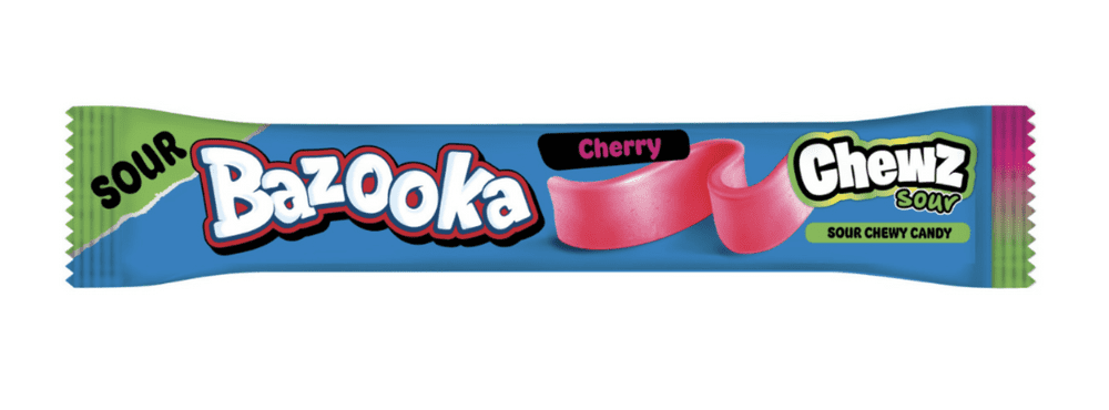 Bazooka Cherry Sour Chew Bar x 1