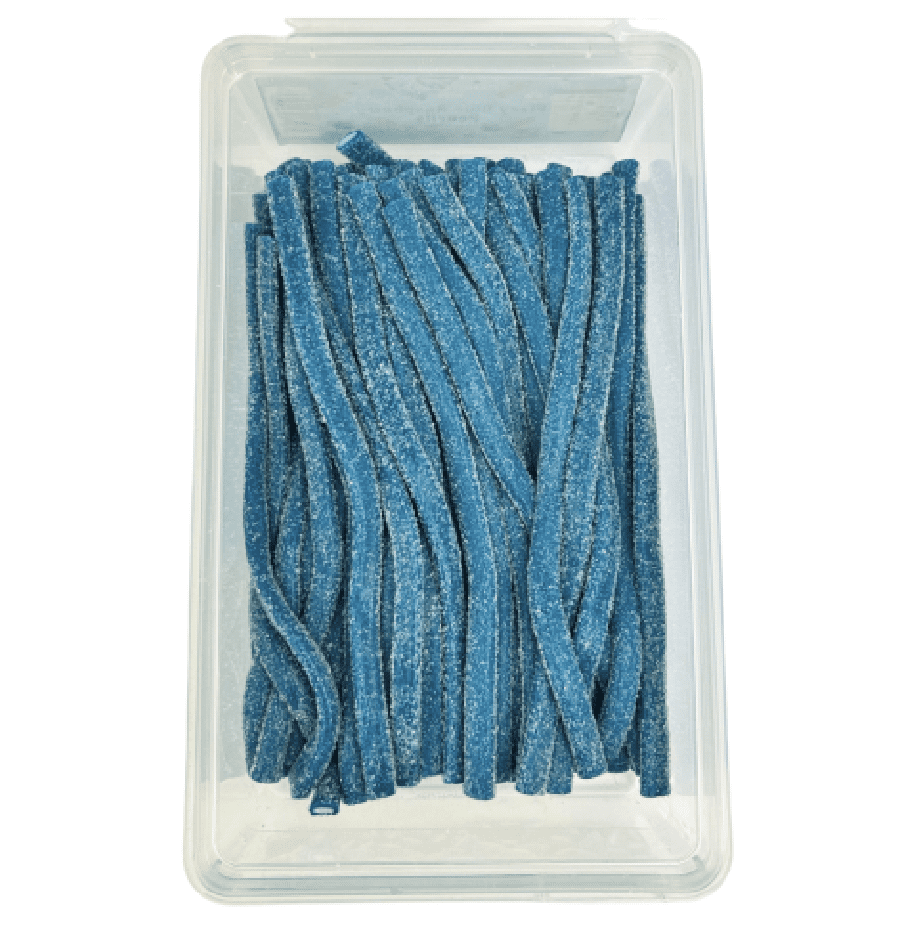 Fizzy Blue Raspberry Pencils Tub 100 Count