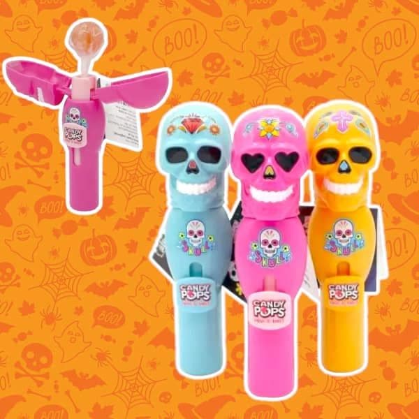 Halloween Skull Pops Push N Twist