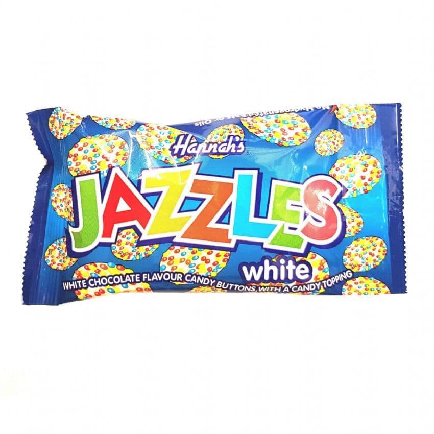 Hannah s White Chocolate Jazzles 40g