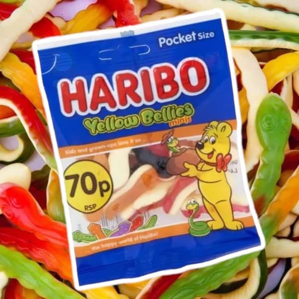 Haribo Mini Yellow Bellies Bag 60g