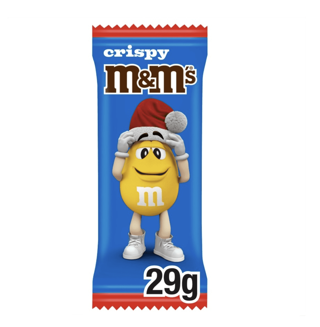 M&M s Crispy Milk Chocolate Christmas Santa Treat 29g