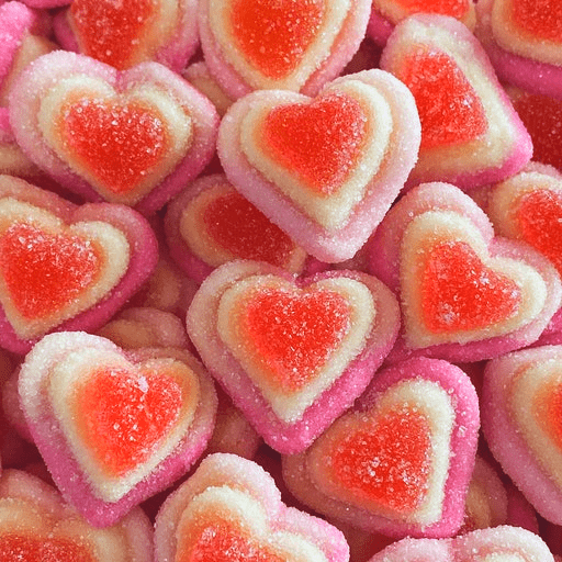 Pink Triple Hearts 100g Bag