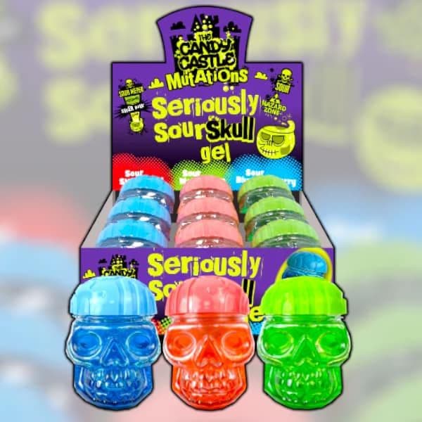 Seriously Sour Skull Gel Candy