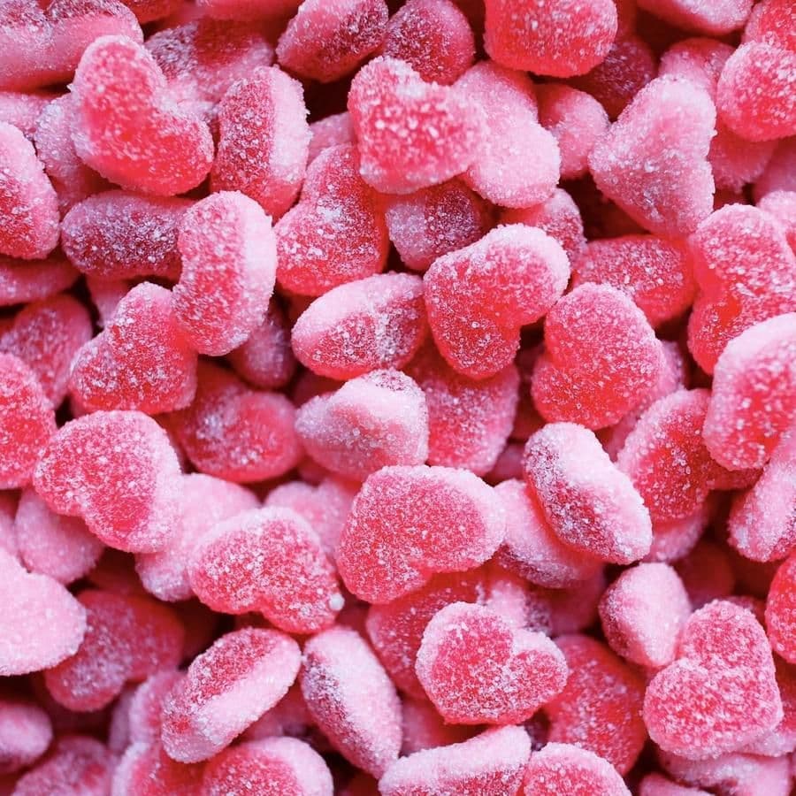 Strawberry Hearts 100g Bag