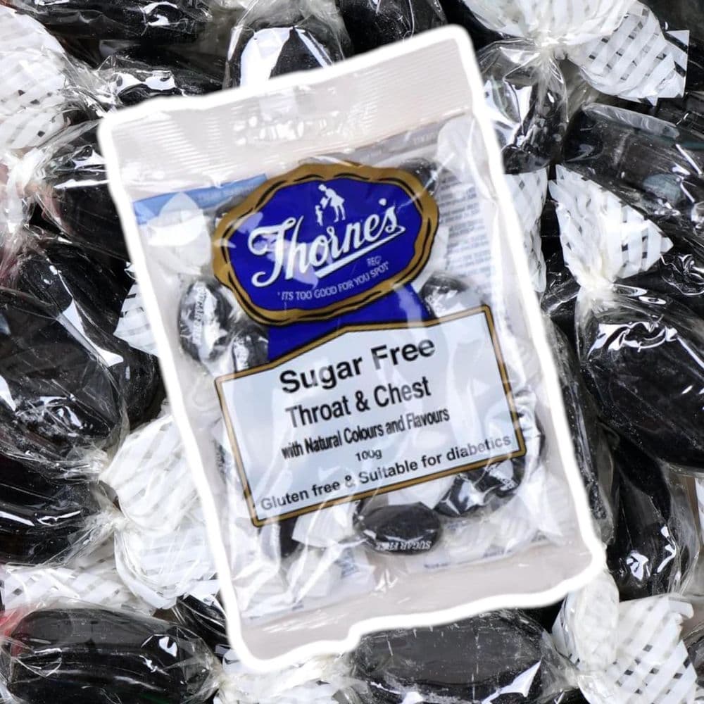 Thornes Sugar Free Throat & Chest Sweets 90g Bag