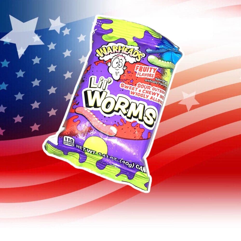 Warheads Lil Worms 40g