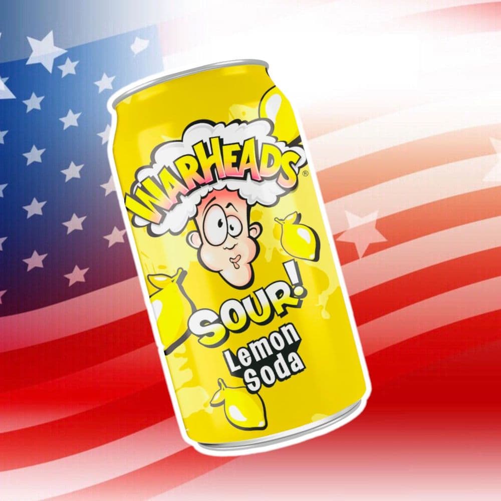 Warheads Sour Lemon Soda 330ml American