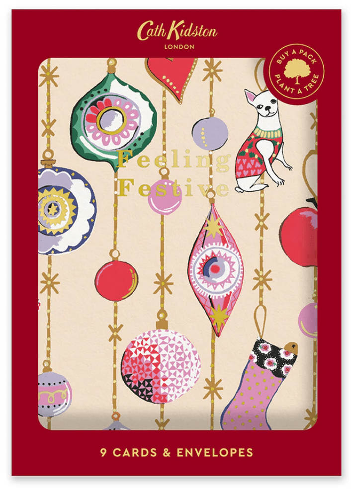 Cath Kidston Christmas Card Set 2 0 9 Cards