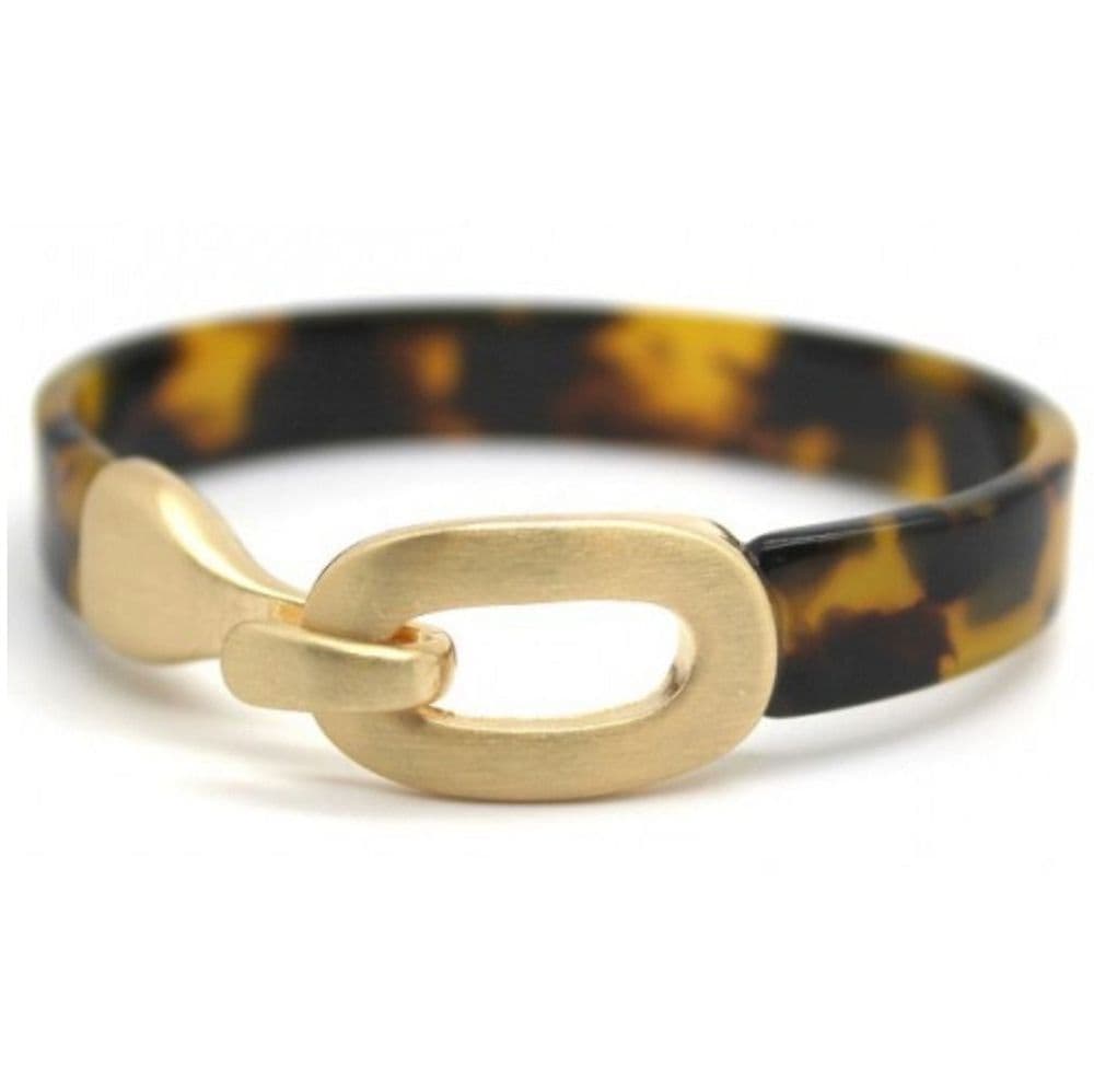 Dark Tortoise Shell Resin Acrylic Bangle