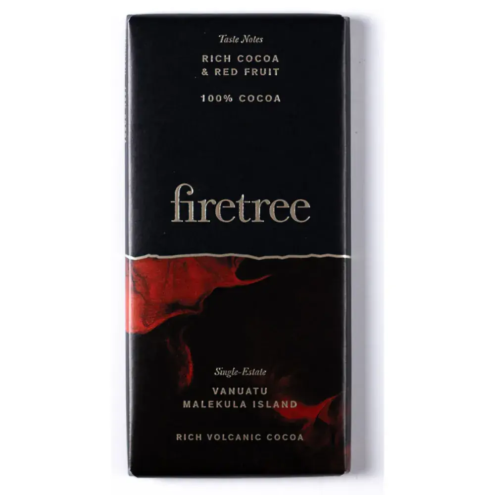 Firetree Chocolate - 100 Cocoa with Red Fruit