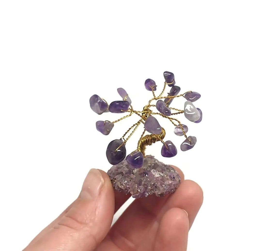 Mini Crystal Trees with Crystal base