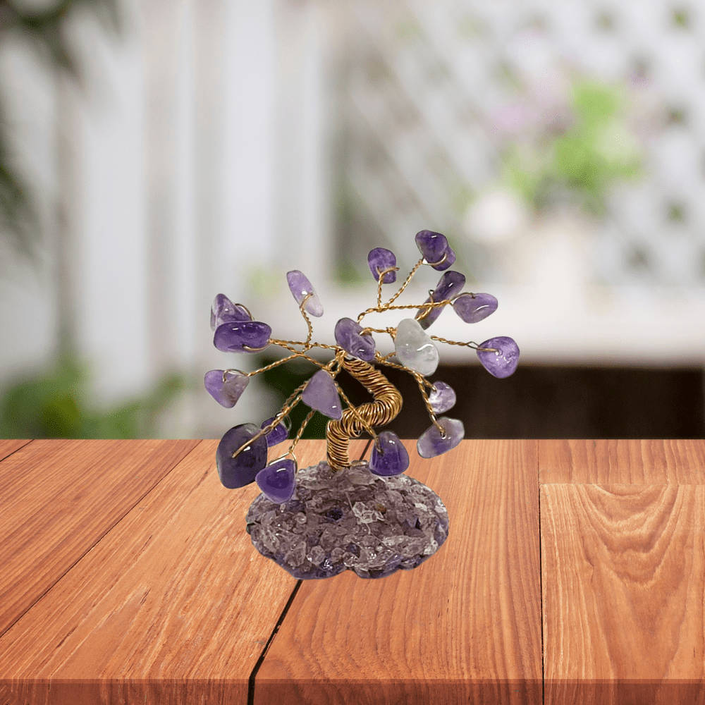 Mini Crystal Trees with Crystal base