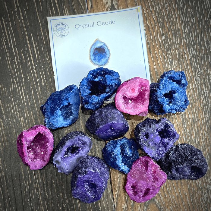 Raw Rainbow Geode crystal