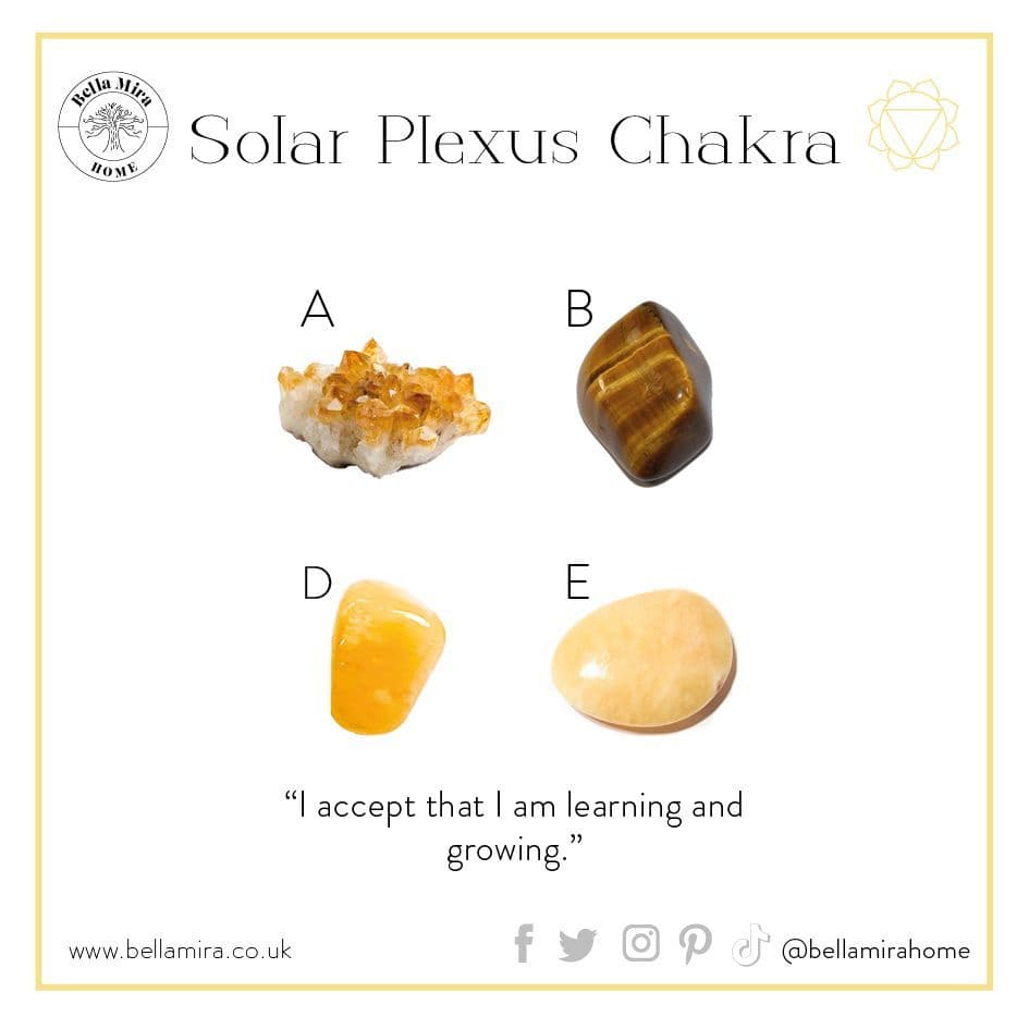 Solar Plexus Chakra Healing Crystal Gift Pack