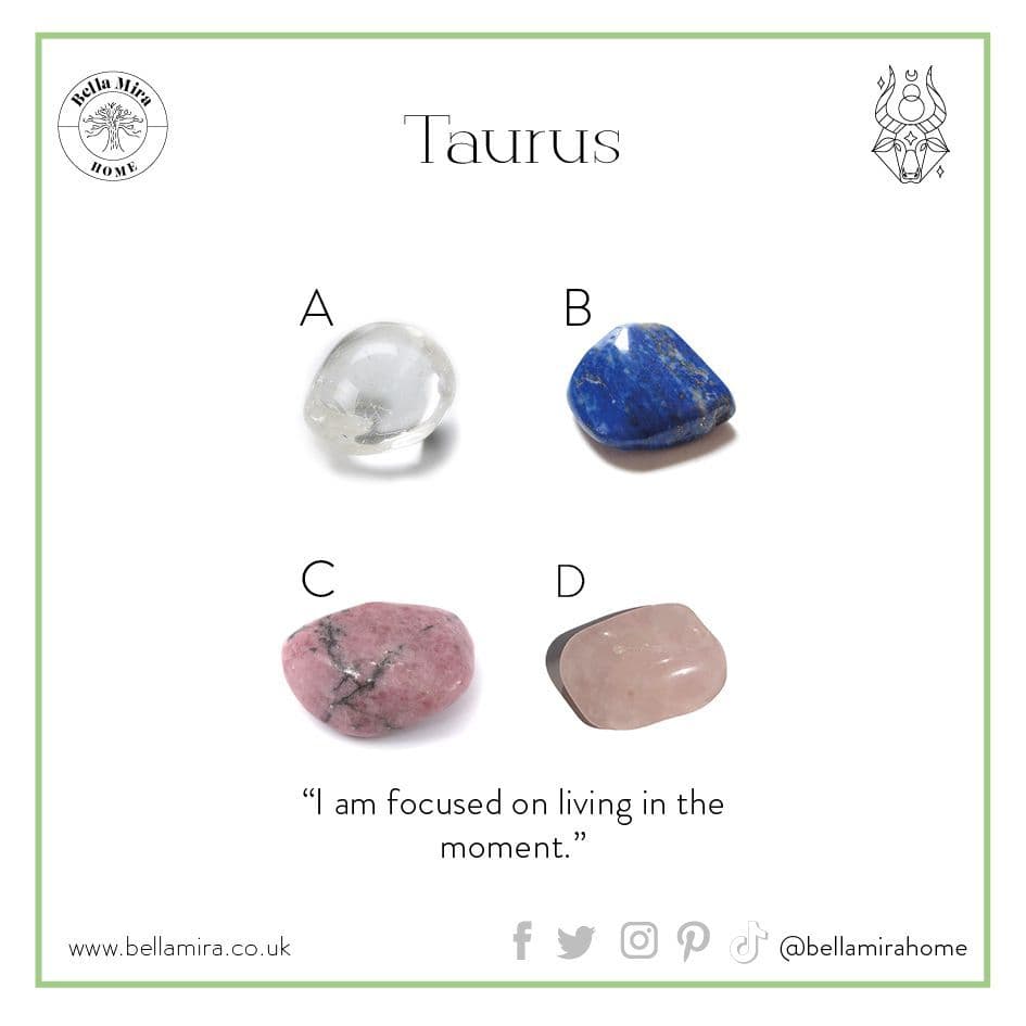 Taurus Zodiac Birthstones Crystal Gift Pack