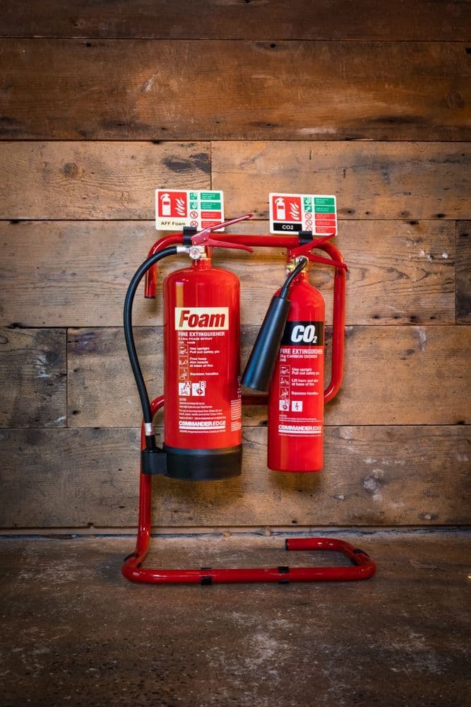 Fire Extinguishers & Tubular Stand Signs & Clips Combo