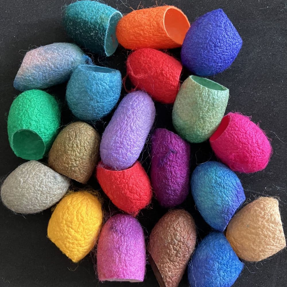 Hand Dyed Silk Cocoons 20