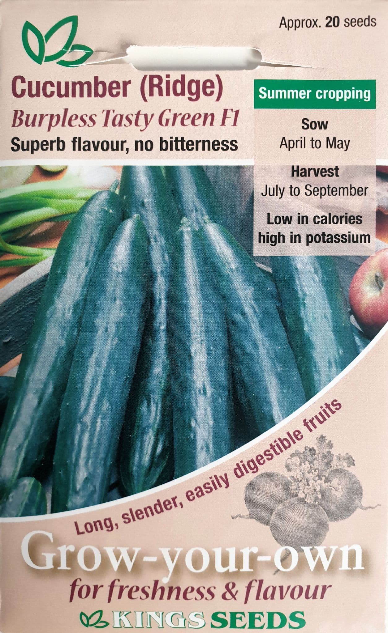 Cucumber Burpless Tasty Green F1