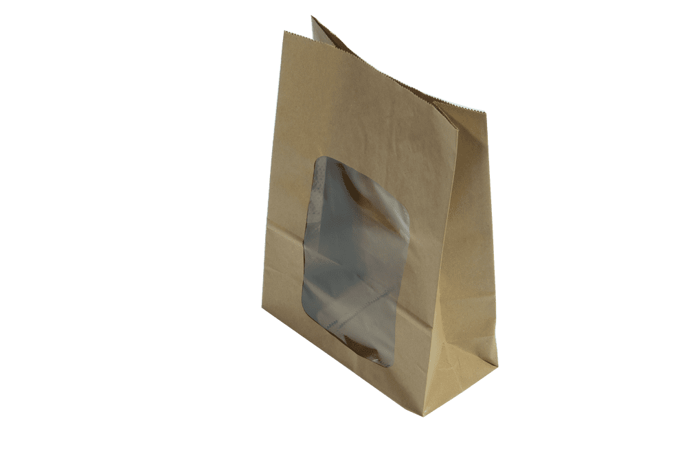 Brown Kraft Window Bags 6" x 9" 250/pack
