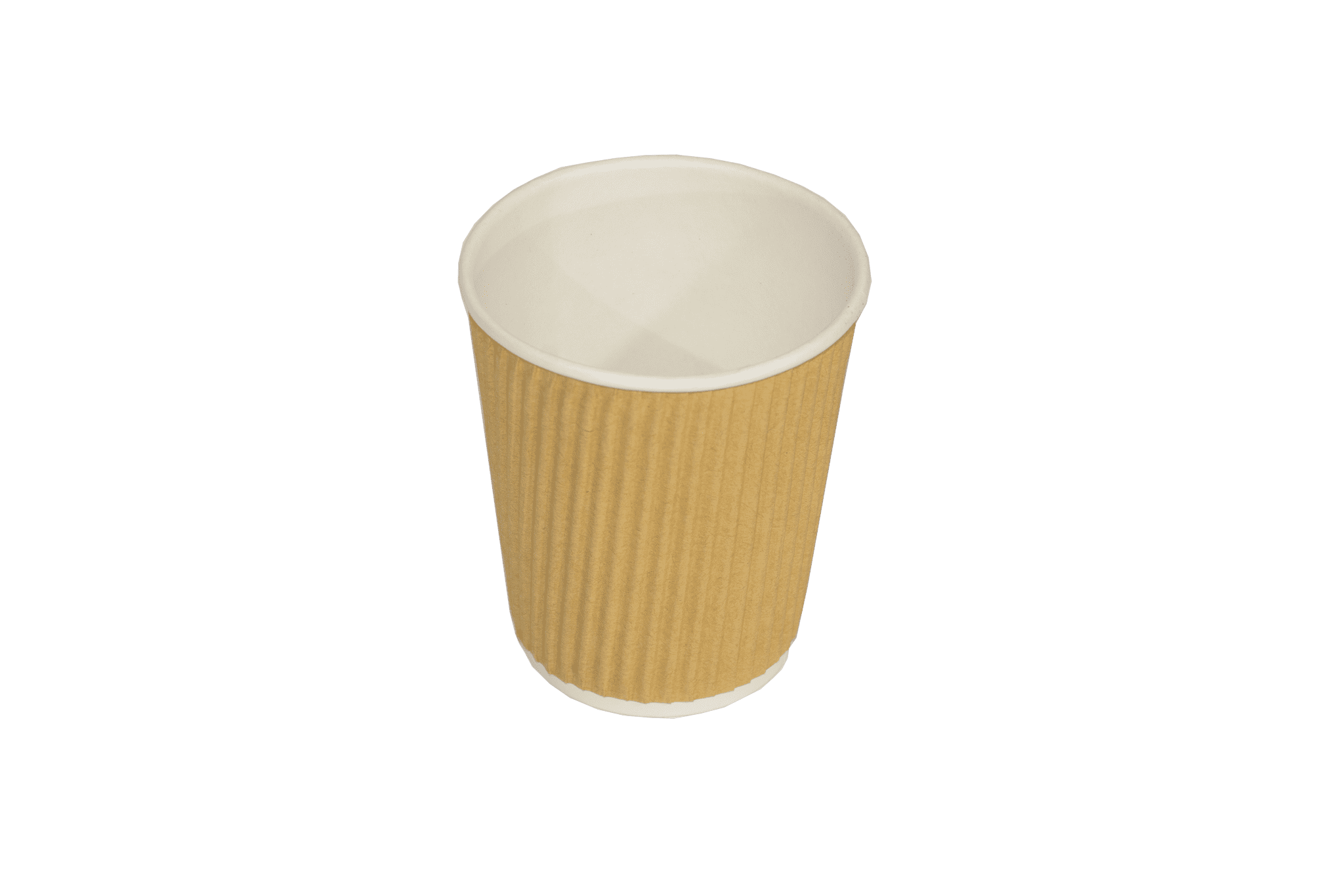 Brown Ripple Double Walled Cup 8oz 100/pack