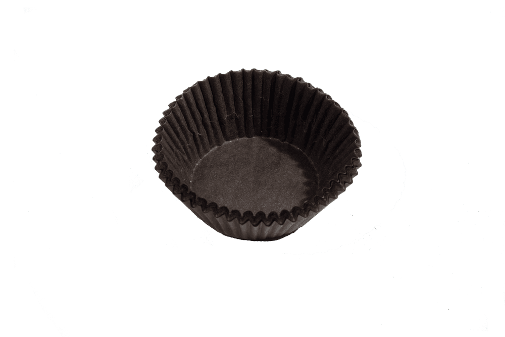 Chocolate Glassine Bun Cases 44mm x 25mm 1280/pack