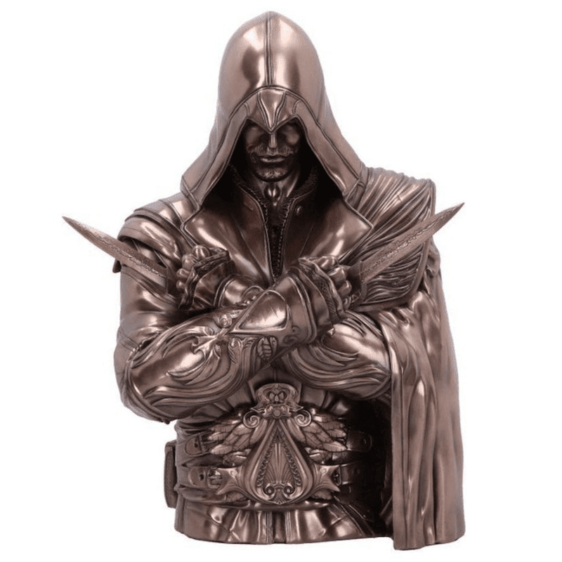 Assassin's Creed Ezio 30cm Bronze Bust | Nemesis Now Computer Gaming ...