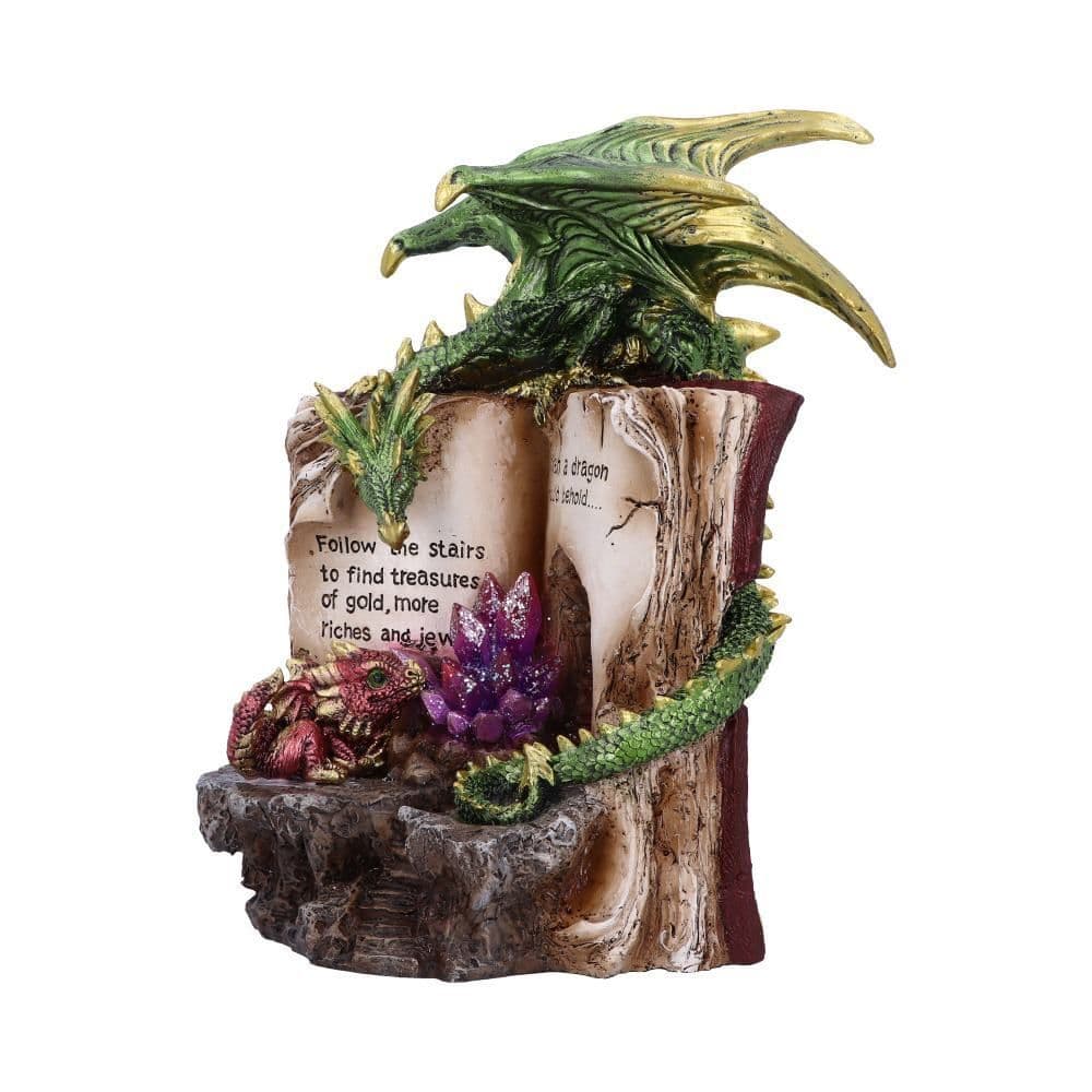 Hoard Finders Dragon With Book Crystal Figurine | Nemesis Now Dragons ...