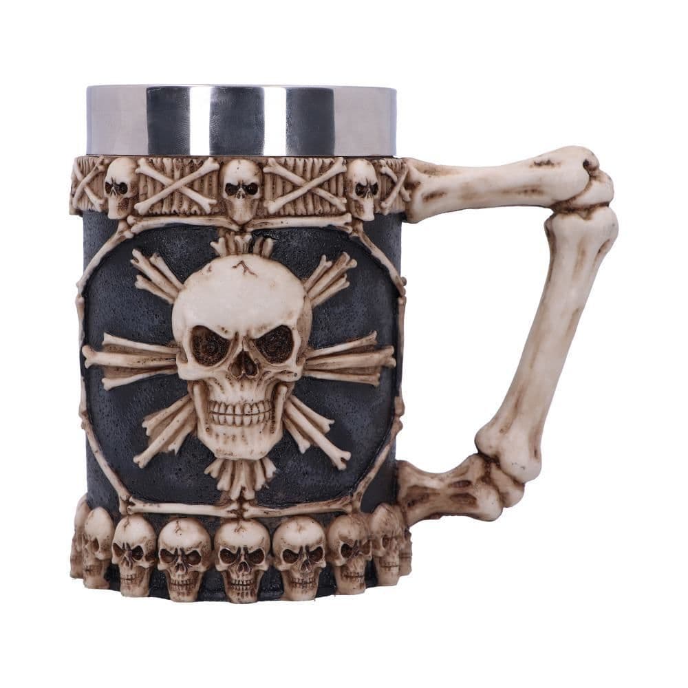 Large Tankard of Skulls Skeleton Bone Mug | Nemesis Now Shop ...