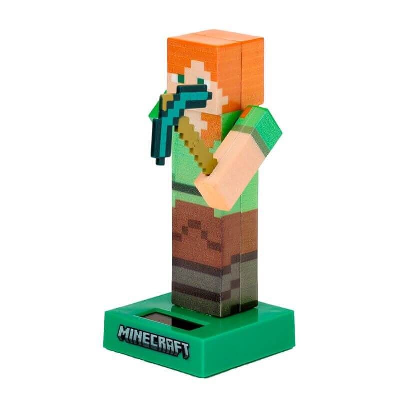 Minecraft Alex Solar Powered Pal Moving Figure | Bonnebombe Deal Kent UK