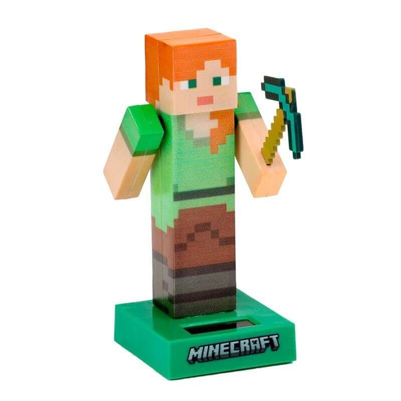 Minecraft Alex Solar Powered Pal Moving Figure | Bonnebombe Deal Kent UK