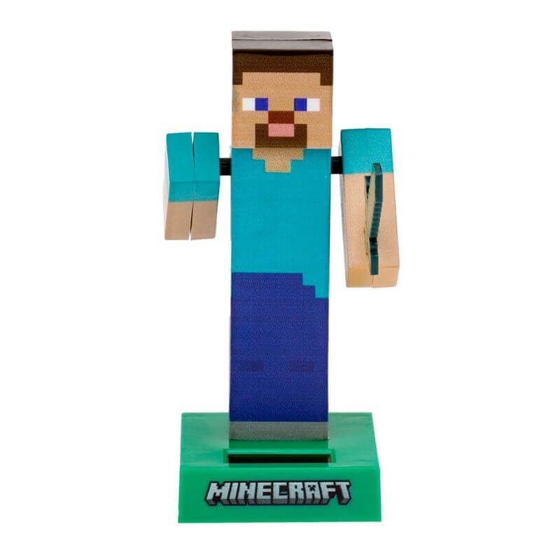 Minecraft Steve Solar Powered Pal Moving Figure | Bonnebombe Deal Kent UK