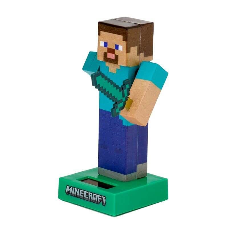 Minecraft Steve Solar Powered Pal Moving Figure | Bonnebombe Deal Kent UK