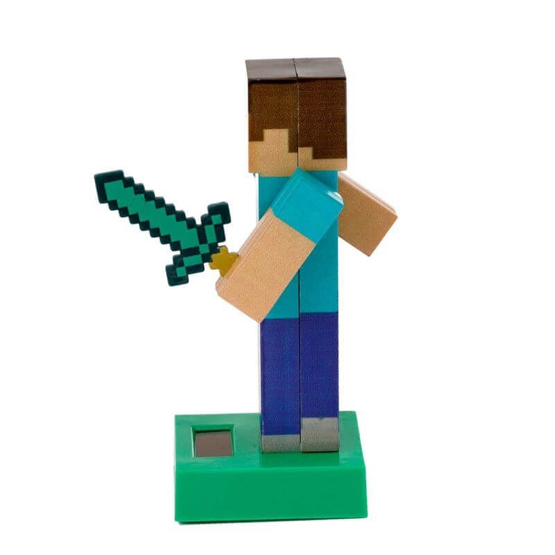 Minecraft Steve Solar Powered Pal Moving Figure | Bonnebombe Deal Kent UK