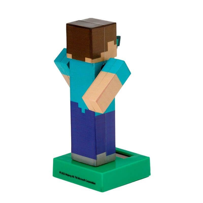 Minecraft Steve Solar Powered Pal Moving Figure | Bonnebombe Deal Kent UK