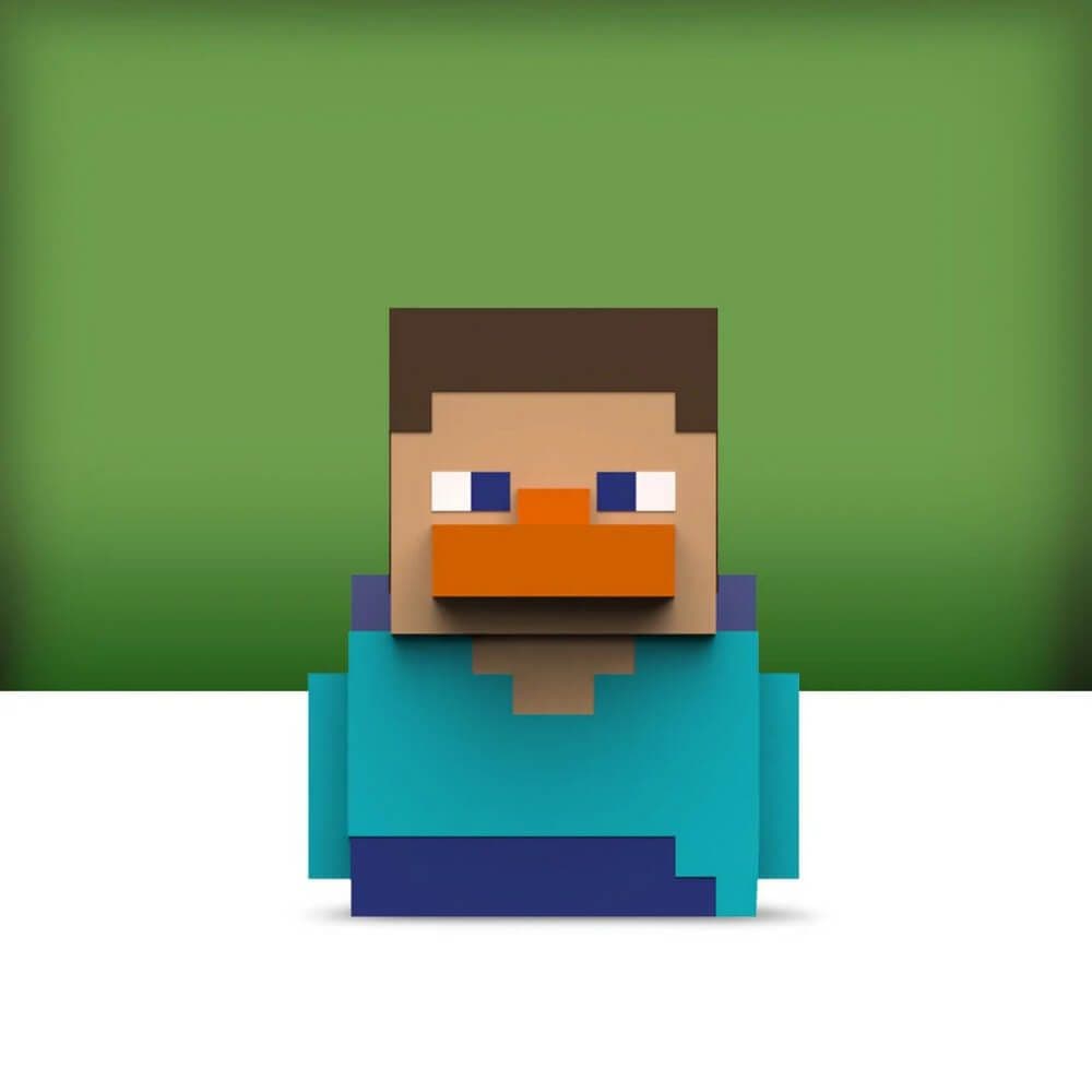 Minecraft Steve TUBBZ Mini Edition Duck | Collectible Cosplaying Rubber ...