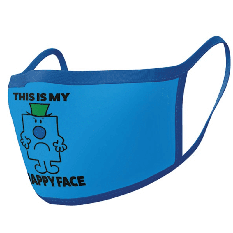 Mr GrumpyMr Men Adult Face Covering 2 Pack | Bonnebombe Deal