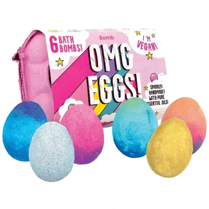 OMG EGGS! Sparkly Bath Bomb Eggs | Bomb Cosmetics Deal Kent UK