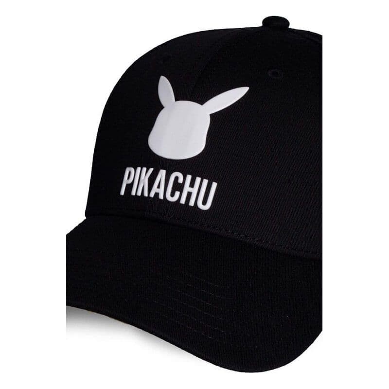 Pikachu Pokemon Curved Bill Black Baseball Cap