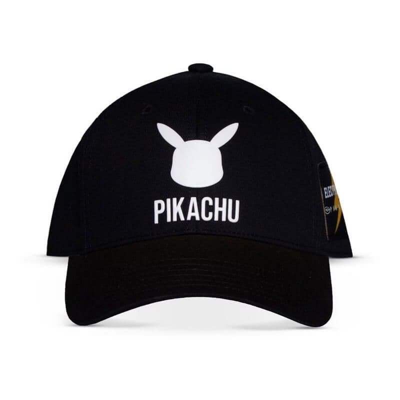 Pikachu Pokemon Curved Bill Black Baseball Cap