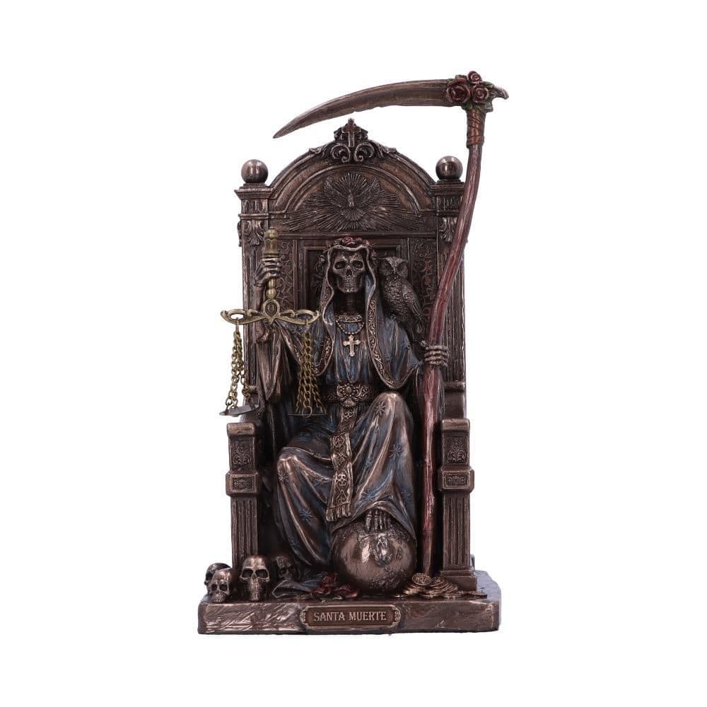 Santa Muerte s Mexican Reaper Throne Figurine