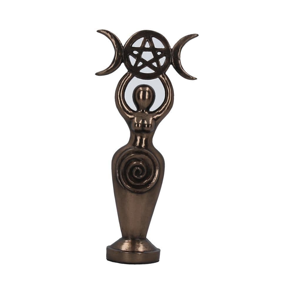 Triple Goddess Wiccan Moon Idol Figurine
