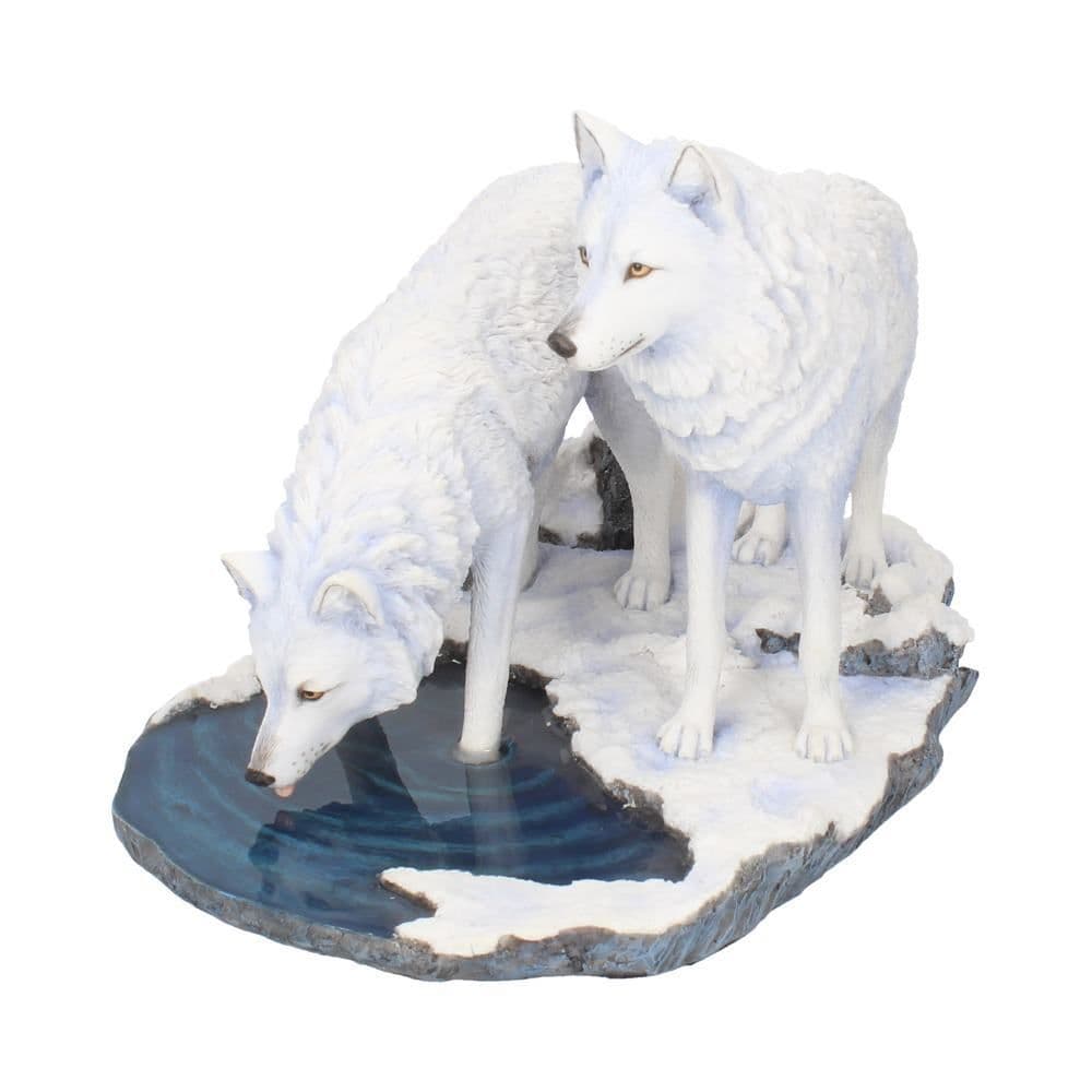 Warriors of Winter Snowy Wolf Figurine