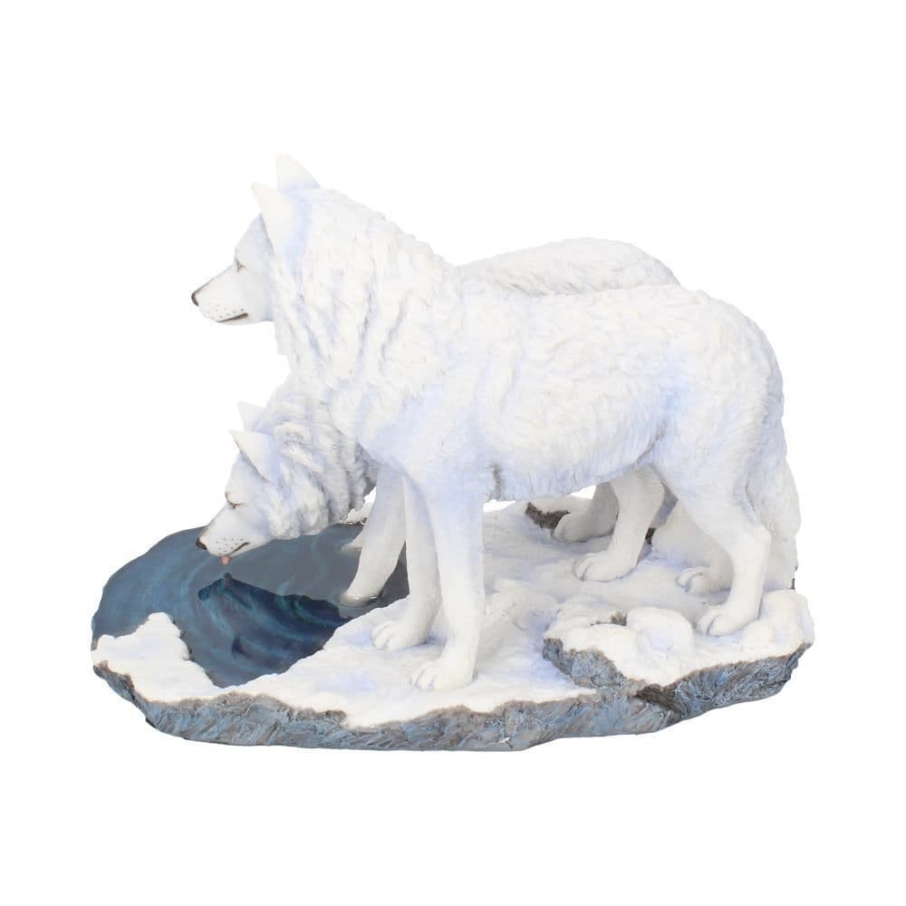 Warriors of Winter Snowy Wolf Figurine