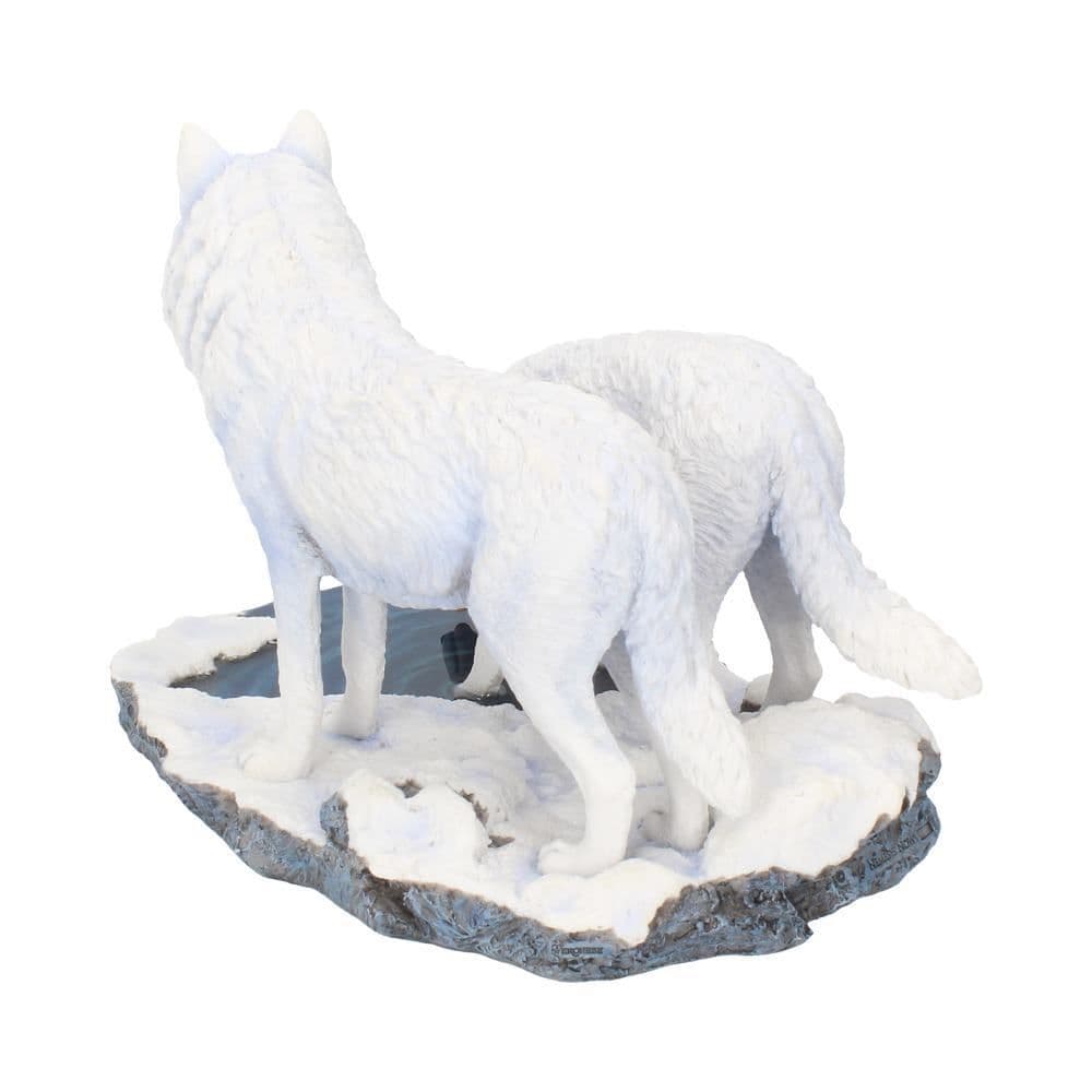 Warriors of Winter Snowy Wolf Figurine