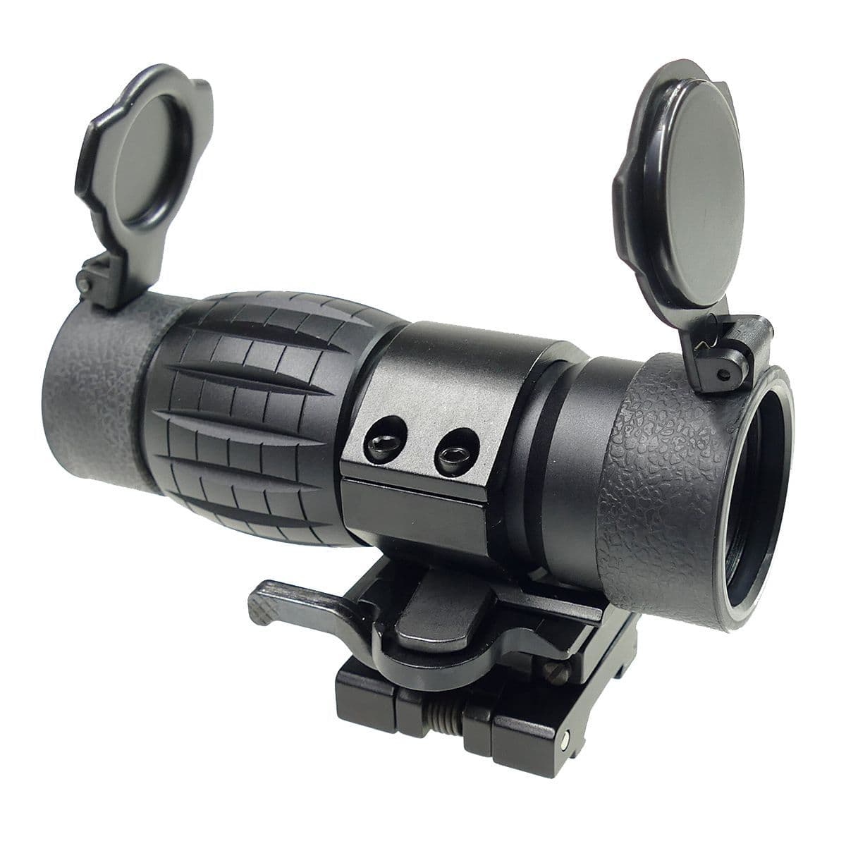 Aim ET Rifle Style Flip 4 x FXD Scope Magnifier QD Mount