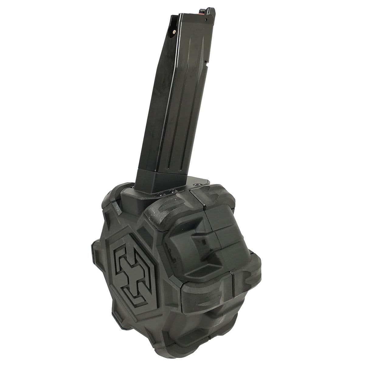 Armorer Works Adaptive Drum Magazine HX Series Green Gas 350rd 6mm bb s