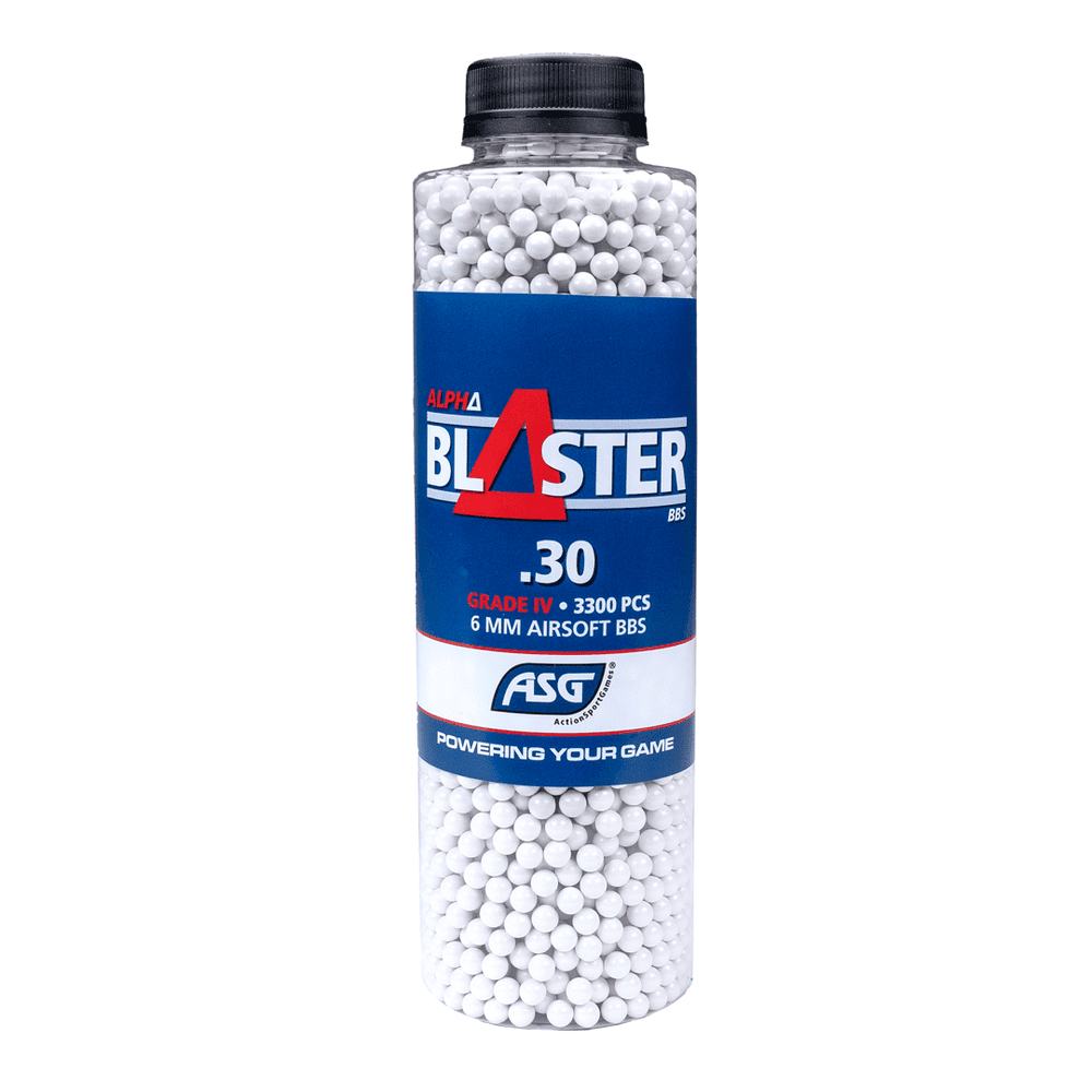 ASG Alpha Blaster Grade IV Airsoft BBs 0 30g 3300 1 Bottle Ammo Pellets