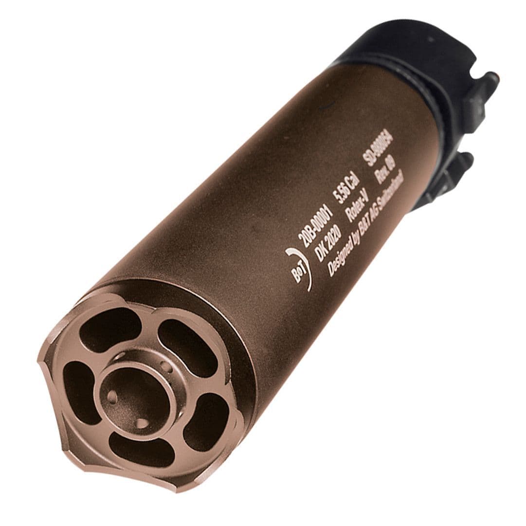 ASG B&T Rotex-V Barrel Extension Mock Suppressor 197mm Mud Desert/Tan